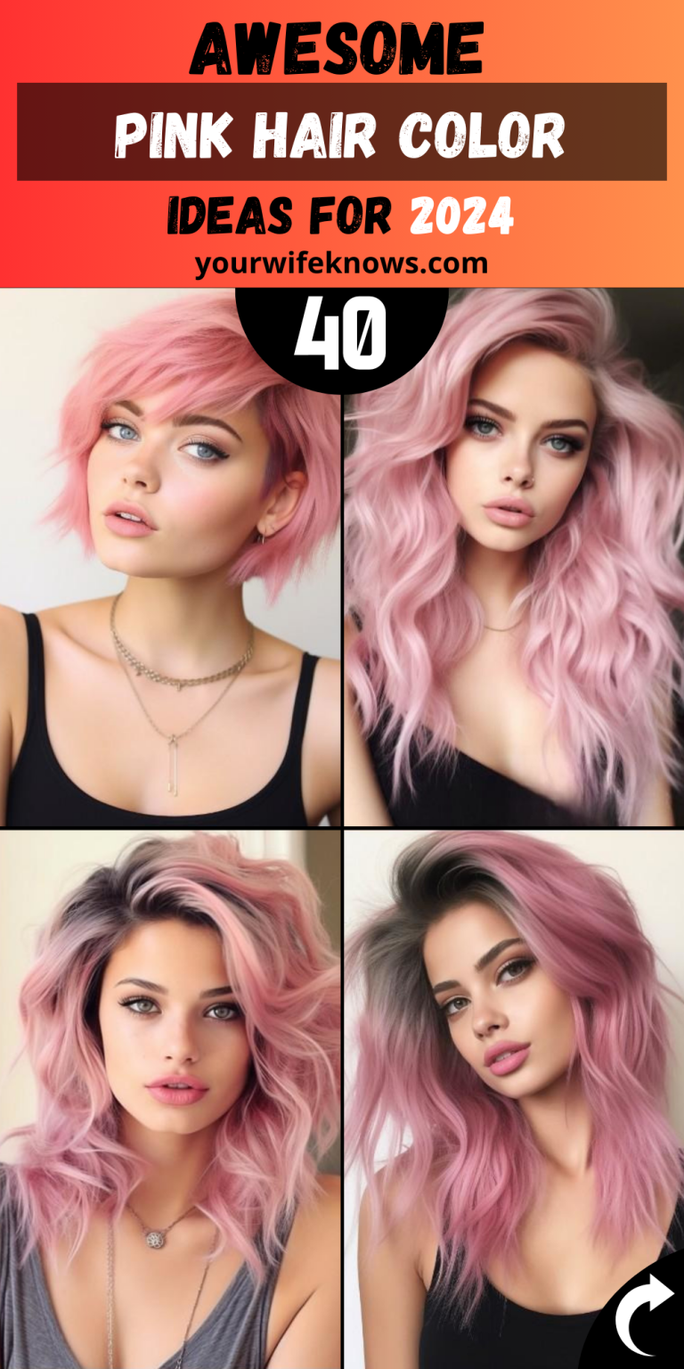 40 Pink Hair Color Ideas for 2024