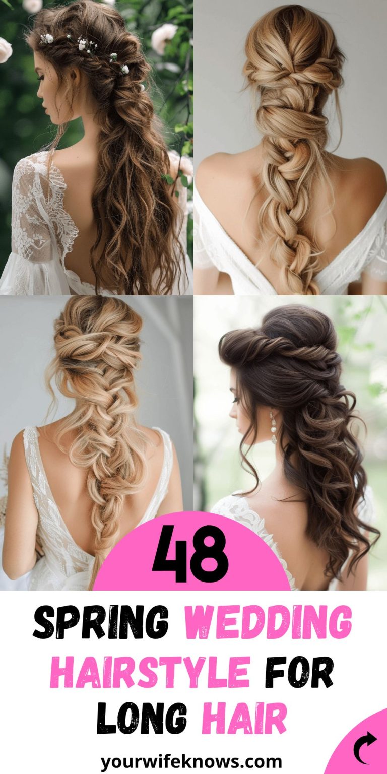 48 Marvelous Long Hair Wedding Hairstyles for Brides in Spring 2024