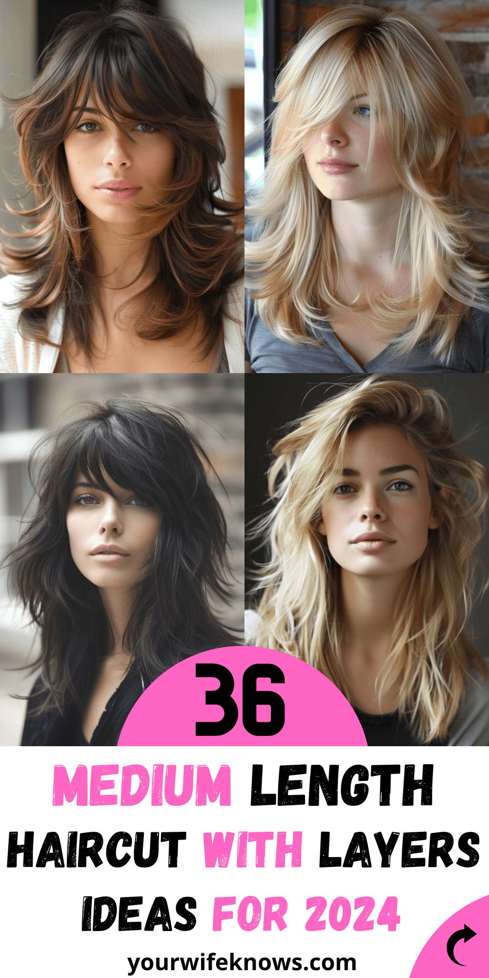 36 Medium Length Haircut with Layers Ideas: Inspiring Looks for Your ...
