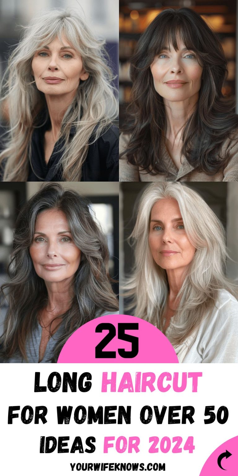 Embracing Elegance: 25 Long Haircuts for Women Over 50