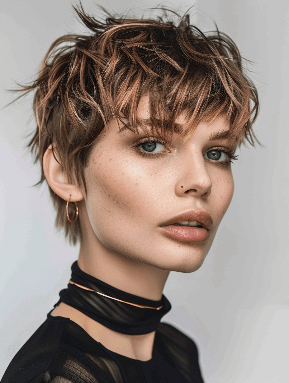 28 Funky Pixie Cut Ideas: A Blend of Edginess and Sophistication