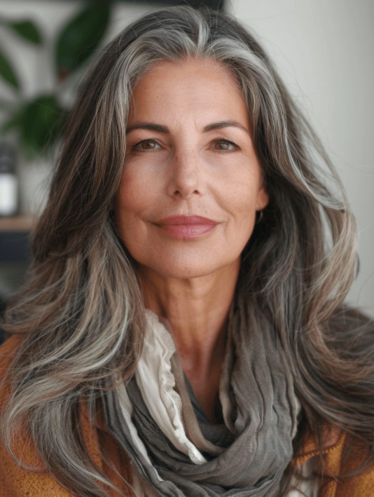 Embracing Elegance: 25 Long Haircuts for Women Over 50