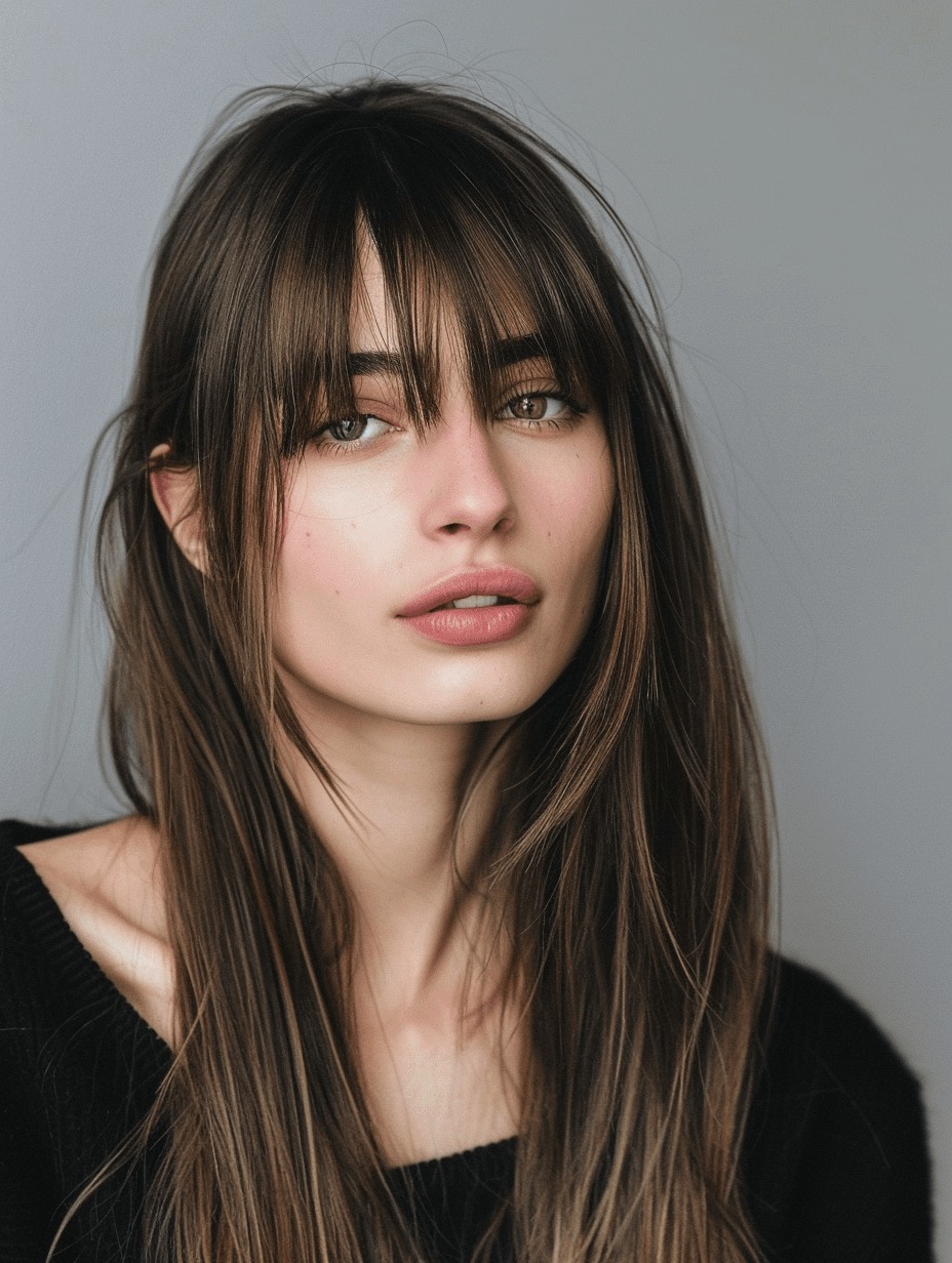 24 Sleek Hairstyles for Long, Straight Hair: Ideas for 2024