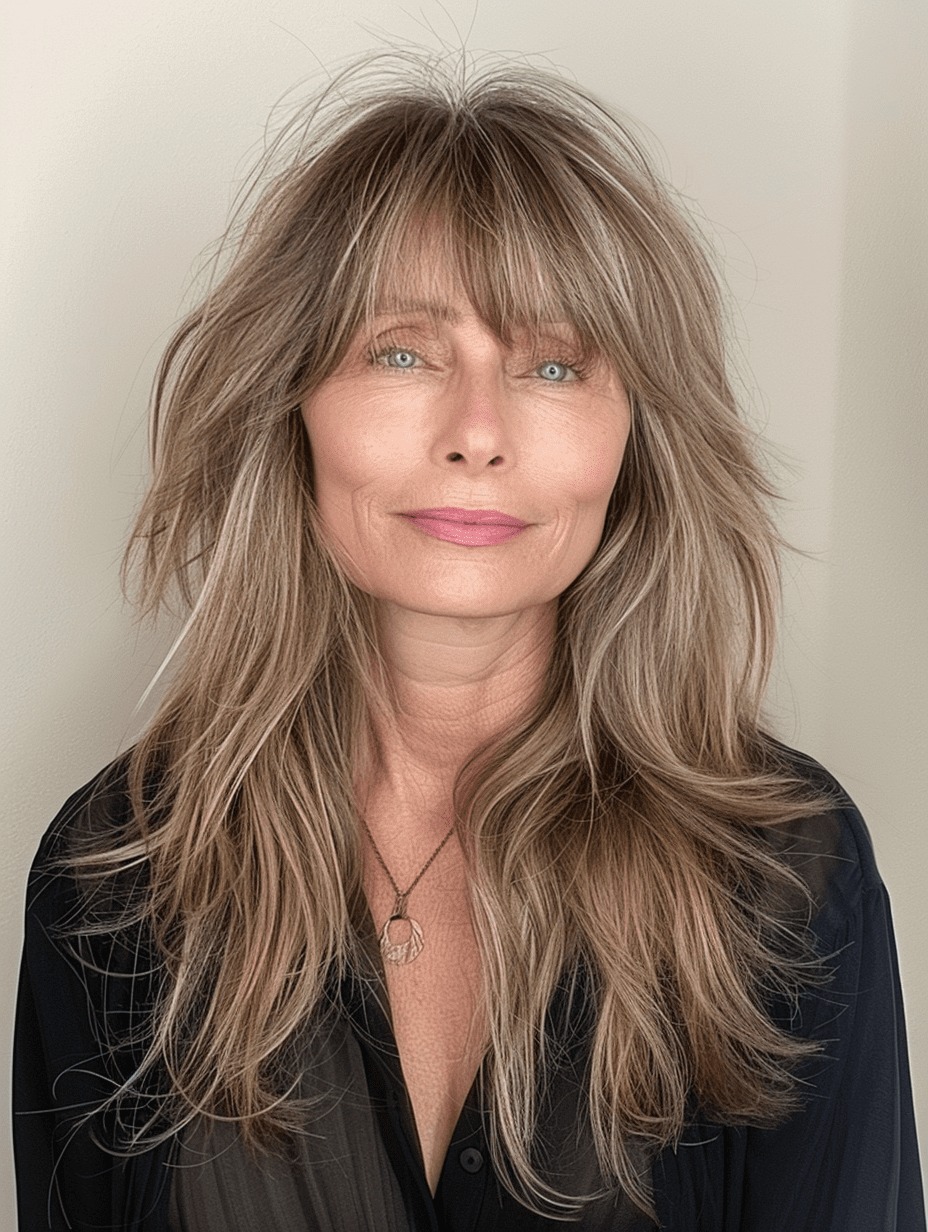 Embracing Elegance: 25 Long Haircuts for Women Over 50