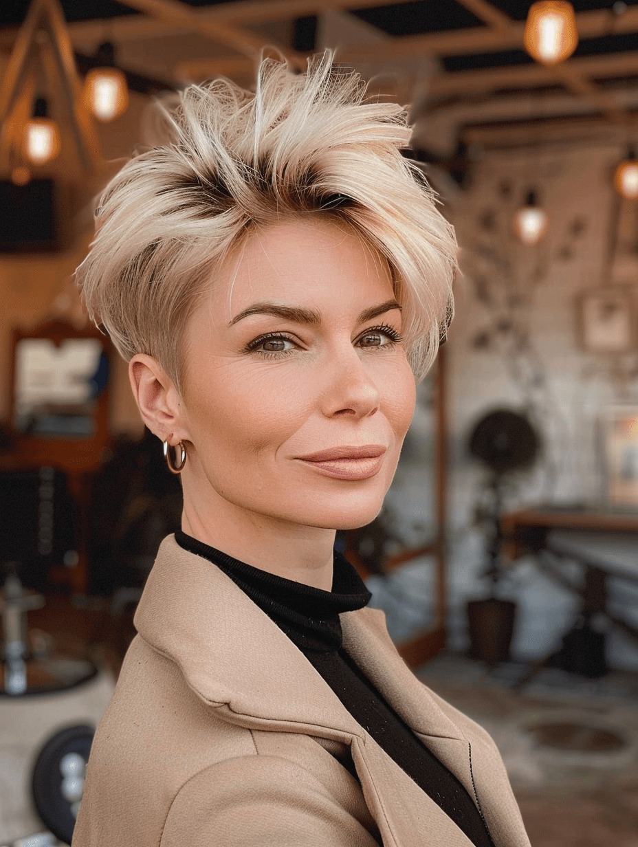 28 Funky Pixie Cut Ideas: A Blend of Edginess and Sophistication