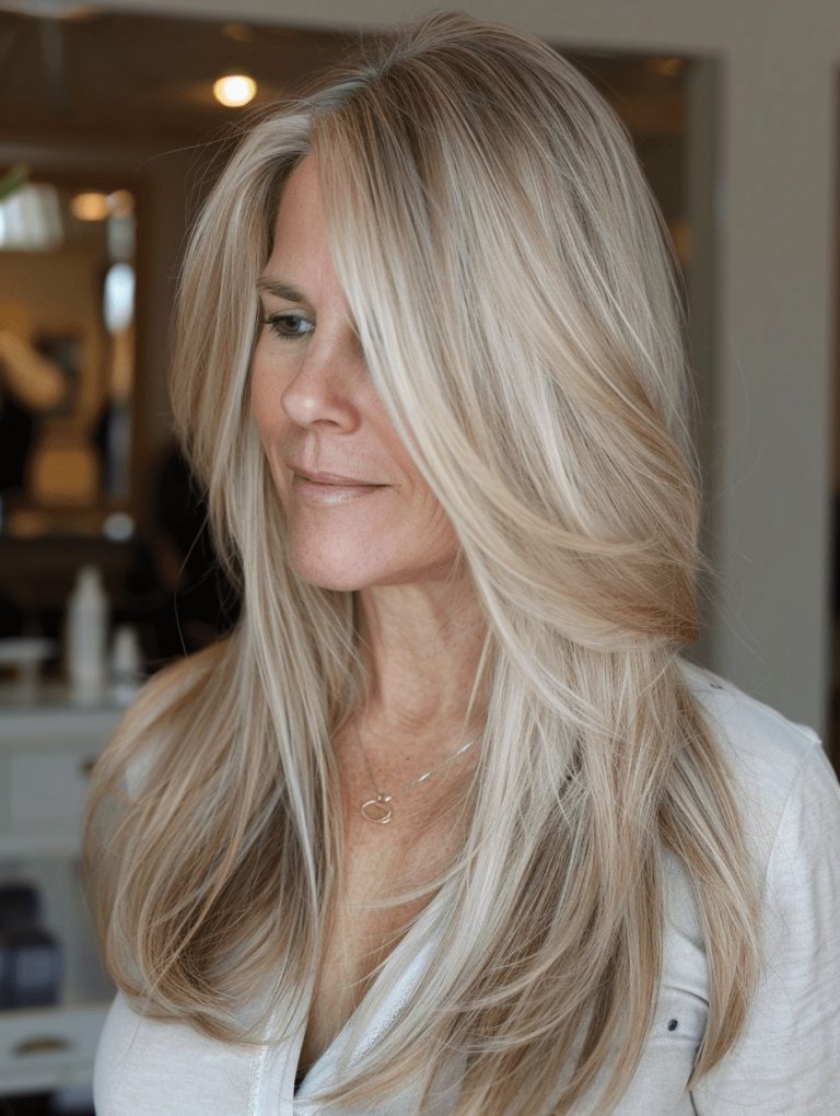 Embracing Elegance: 25 Long Haircuts for Women Over 50