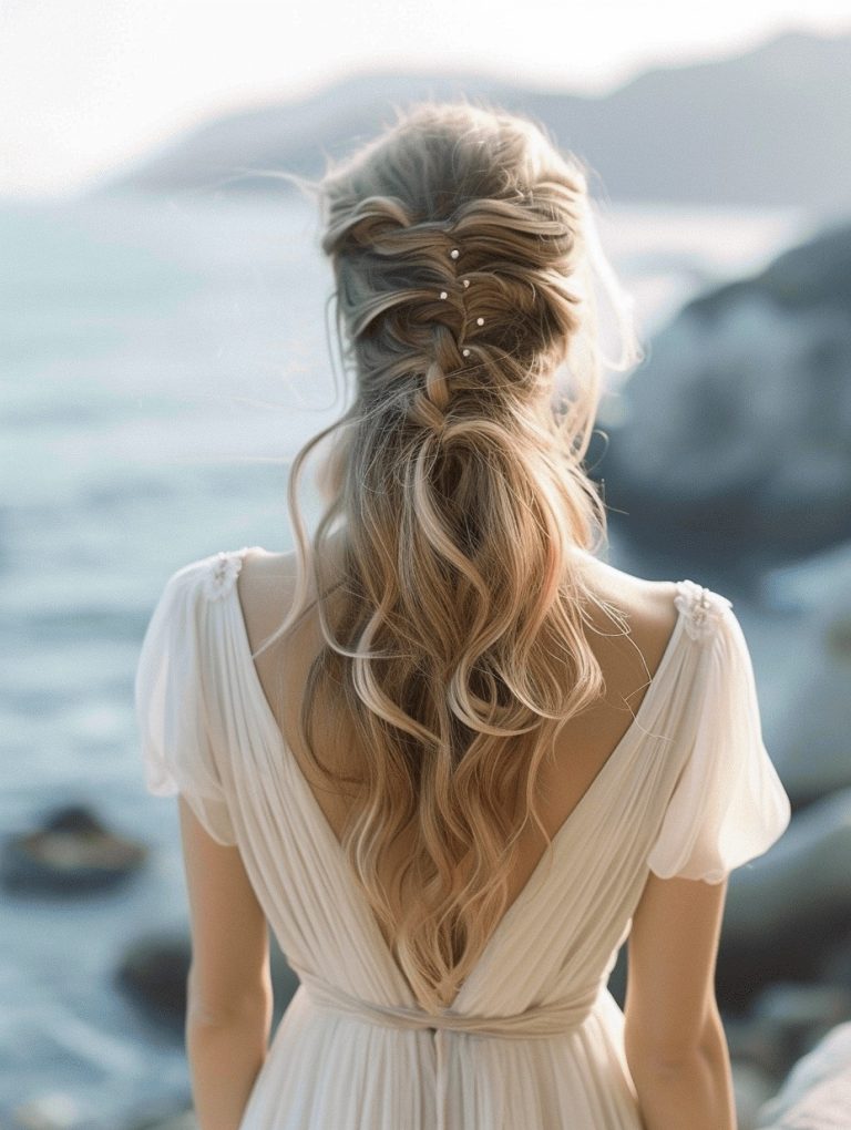48 Marvelous Long Hair Wedding Hairstyles for Brides in Spring 2024