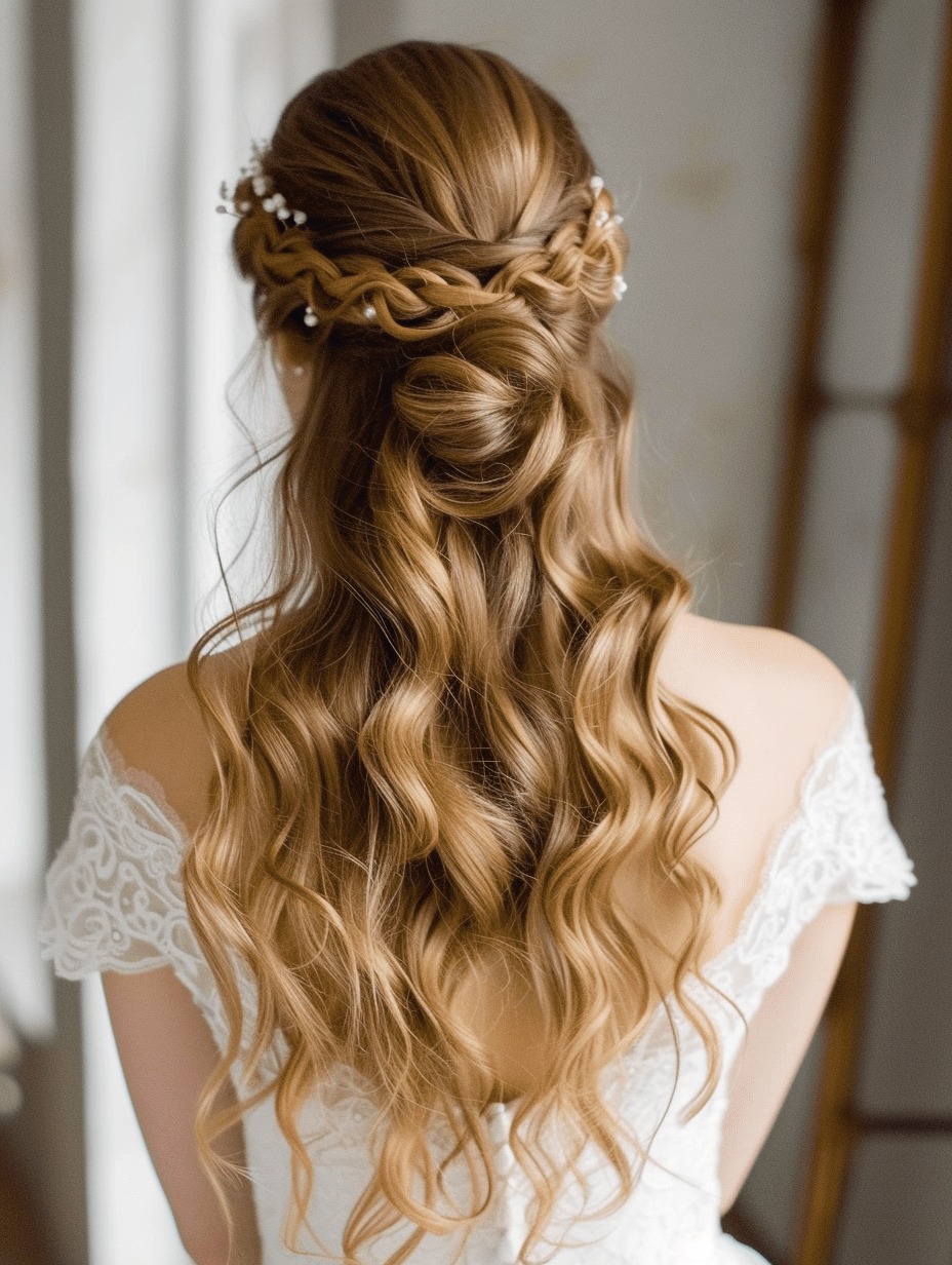 48 Marvelous Long Hair Wedding Hairstyles for Brides in Spring 2024