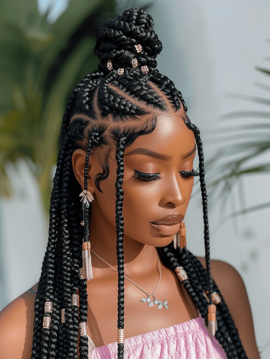 Spring into Style: The Enchanting World of Fulani Braids Hairstyles for ...