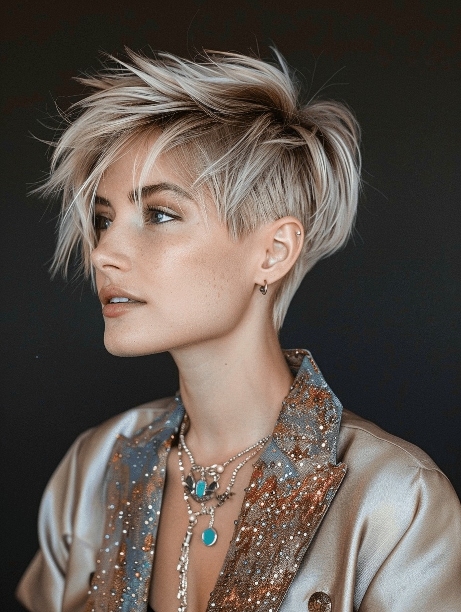 28 Funky Pixie Cut Ideas: A Blend of Edginess and Sophistication