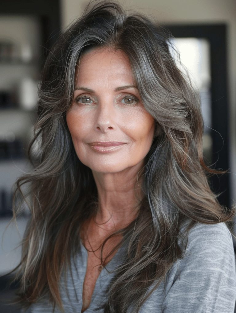 Embracing Elegance: 25 Long Haircuts for Women Over 50