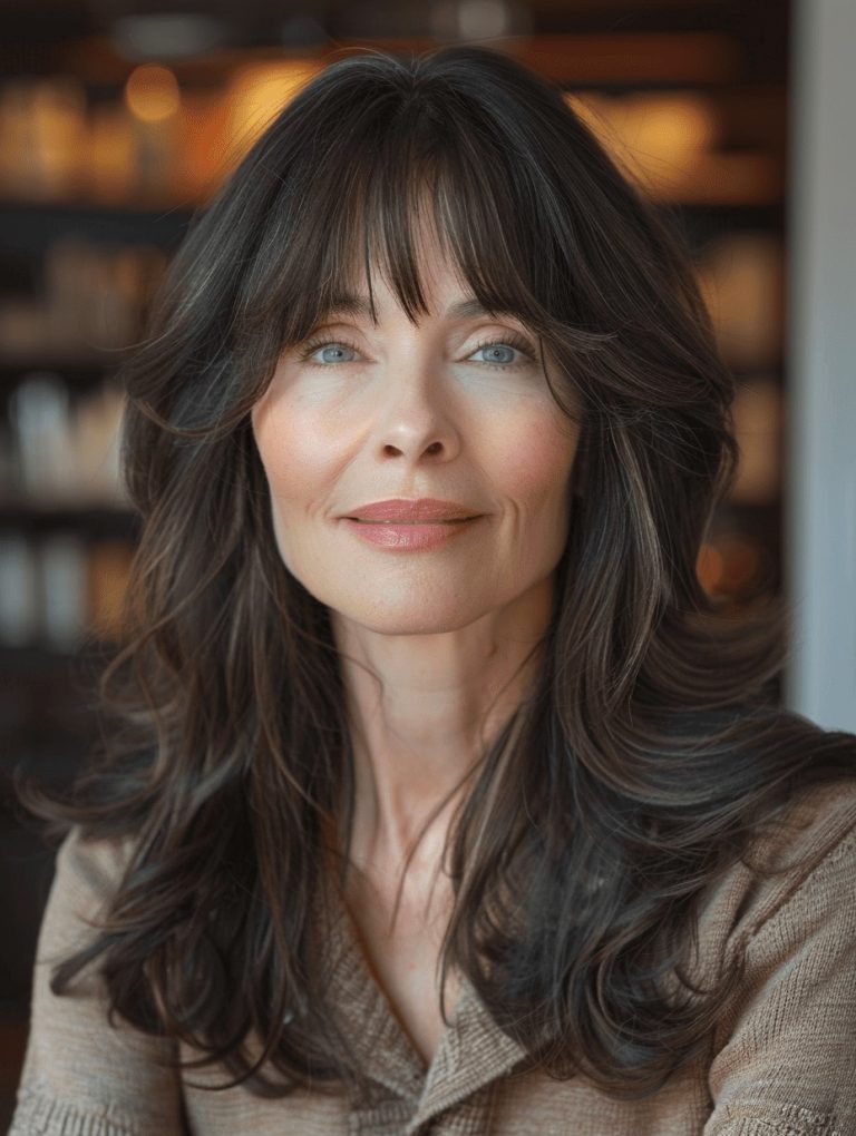 Embracing Elegance: 25 Long Haircuts for Women Over 50
