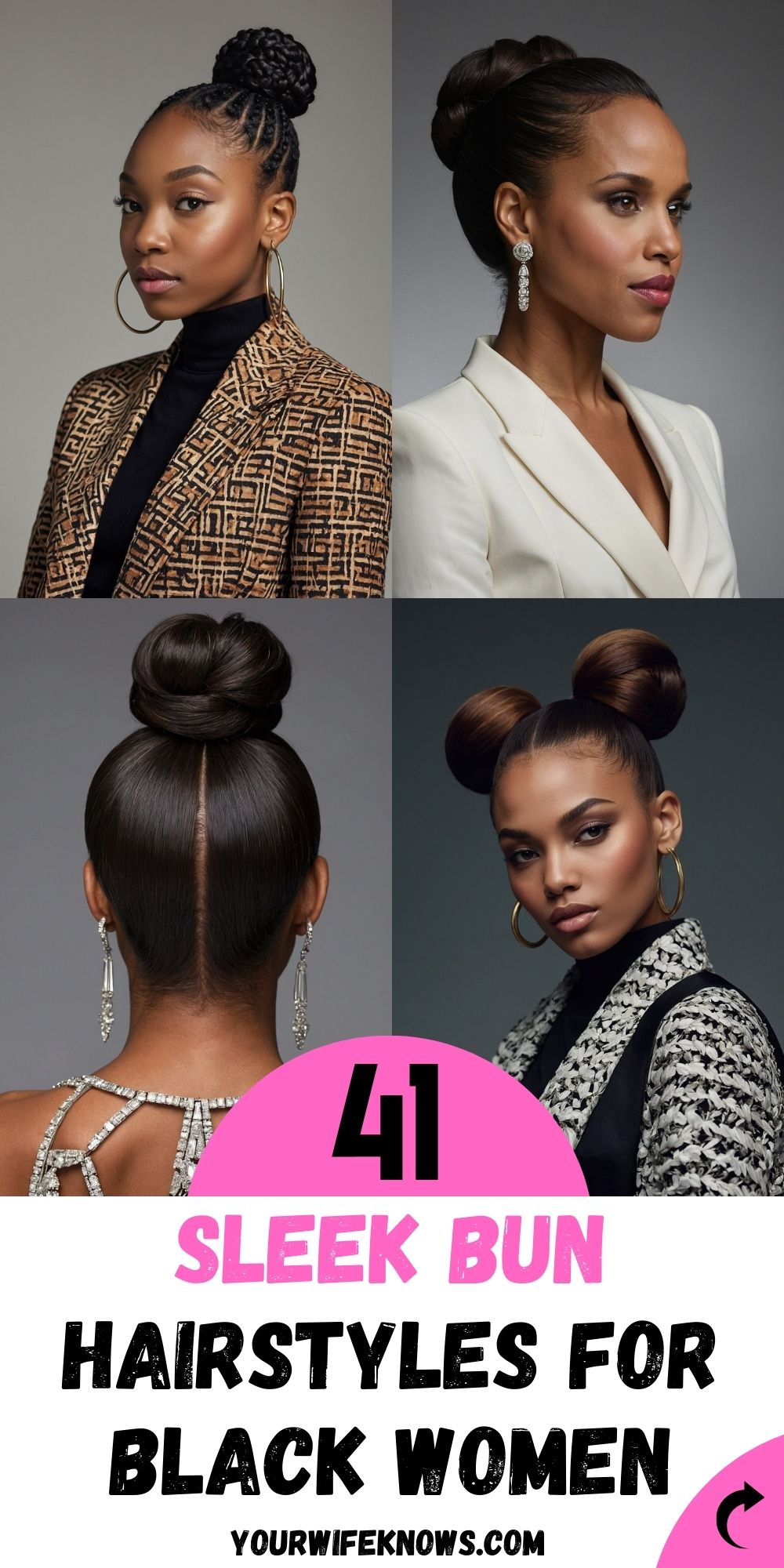 41 Sleek Bun Hairstyles for Black Women: A Style Guide