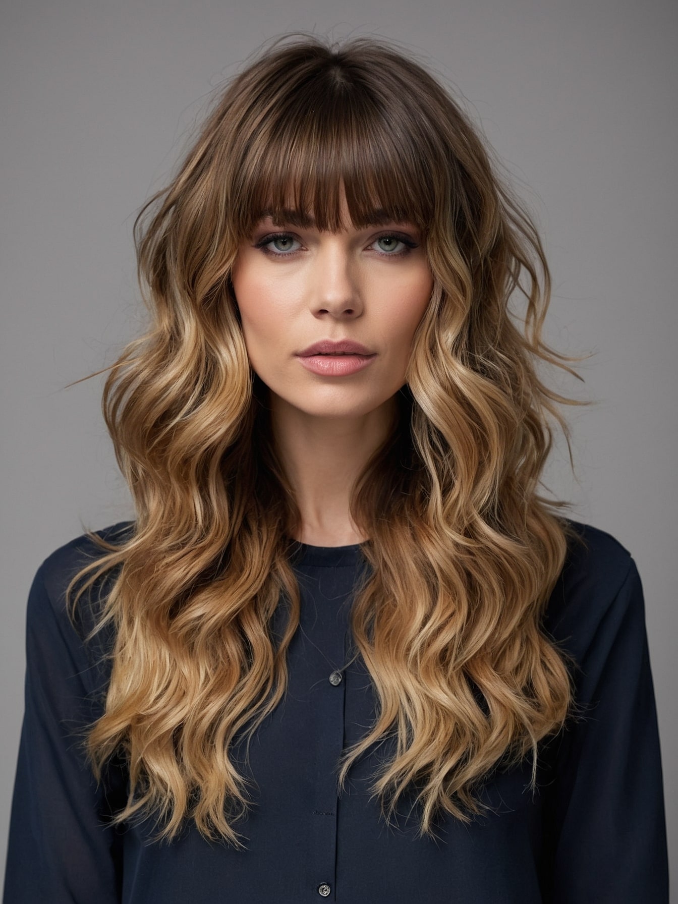 44 Long Layered Haircuts with Curtain Bangs for Every Occasion