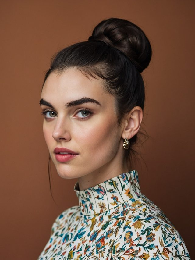 35 Sleek Chic Bun Hairstyles: A Visual Journey