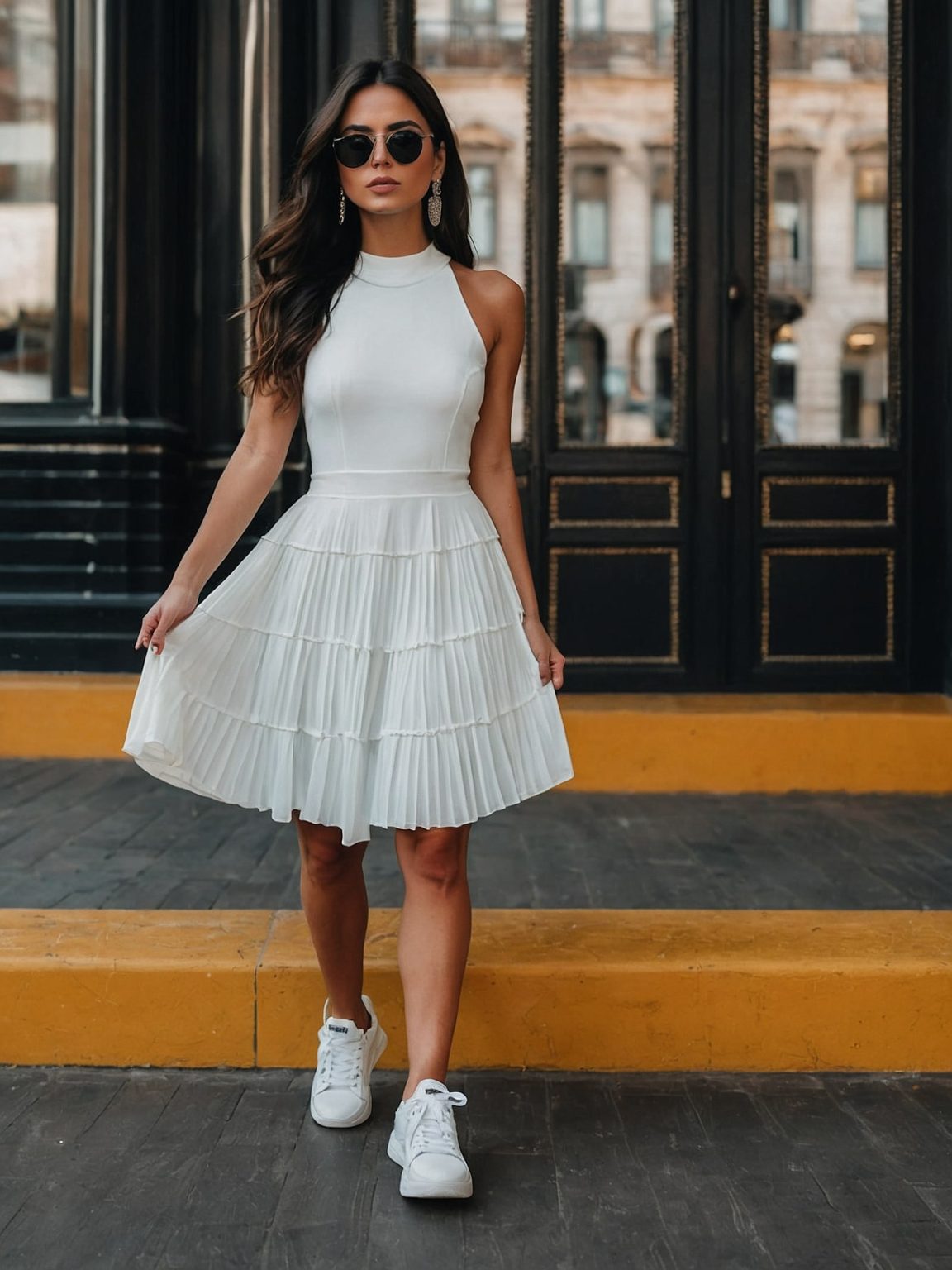 40 Dress and Sneakers Outfit Ideas: A 2024 Guide to Effortless Chic