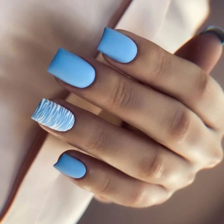 33 Summer Blue Nails Ideas: Spanning the waves of the Blue Ocean