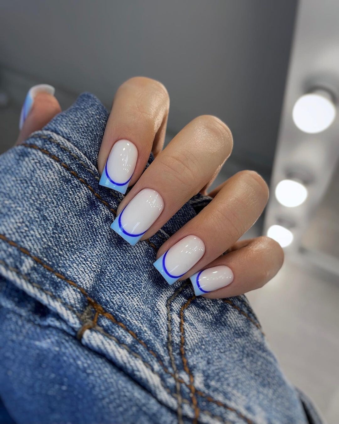 33 Summer Blue Nails Ideas: Spanning the waves of the Blue Ocean