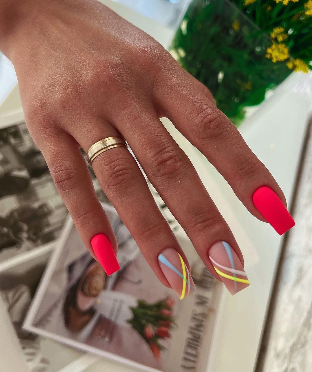 54 Vibrant Long Square Nail Designs to Elevate Your Style