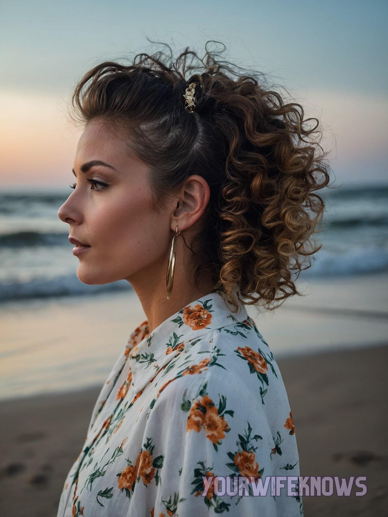 25 Trendy Beach Hairstyles for Curly Hair: From Sunrise to Sunset