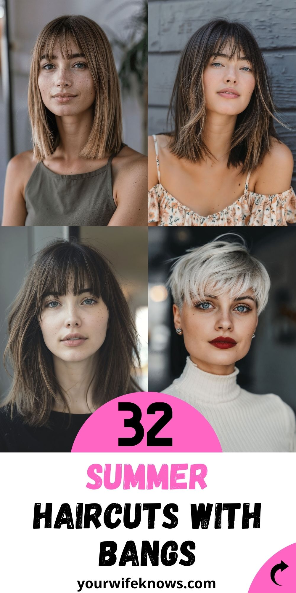 32 Summer Haircuts with Bangs: Trends to Try This Season