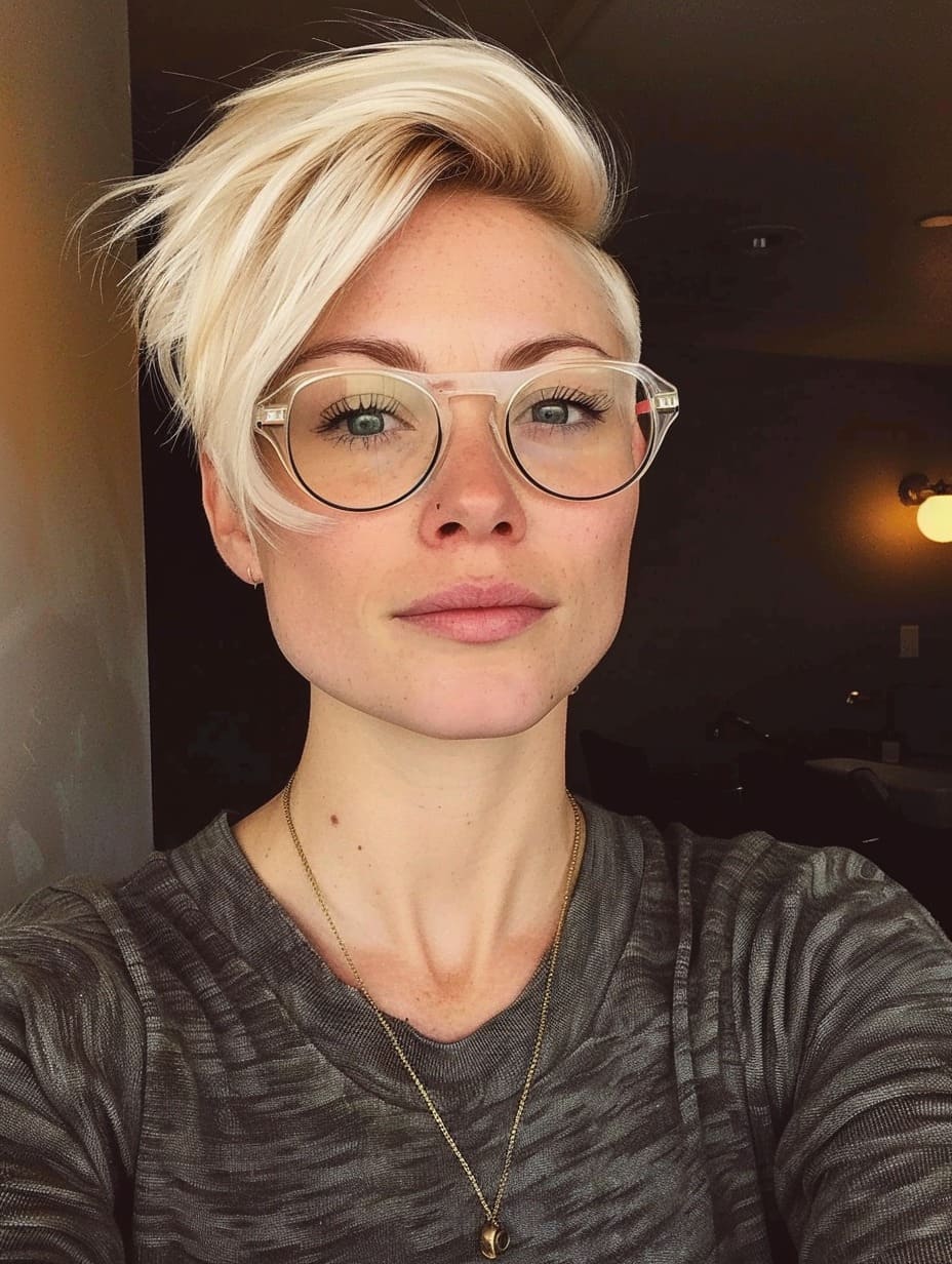41 Inspiring Short Haircut Ideas For Women With Glasses
