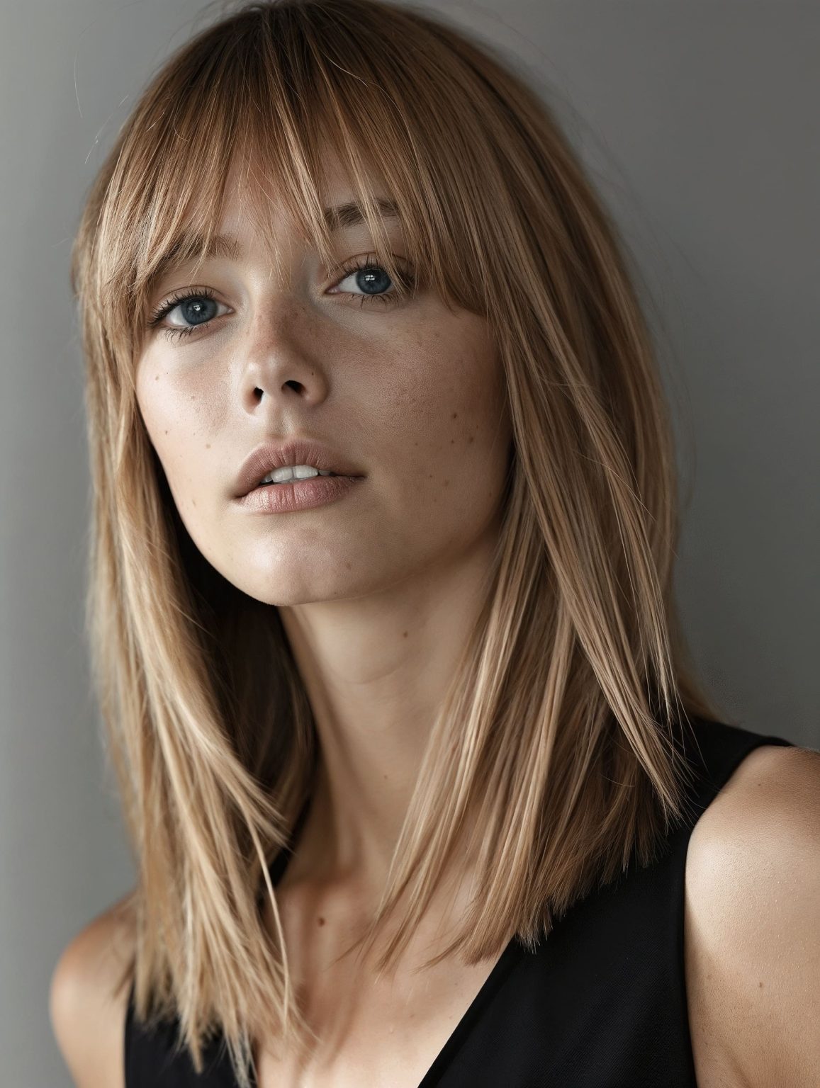 32 Medium-Length Haircuts with Bangs for Every Face Shape