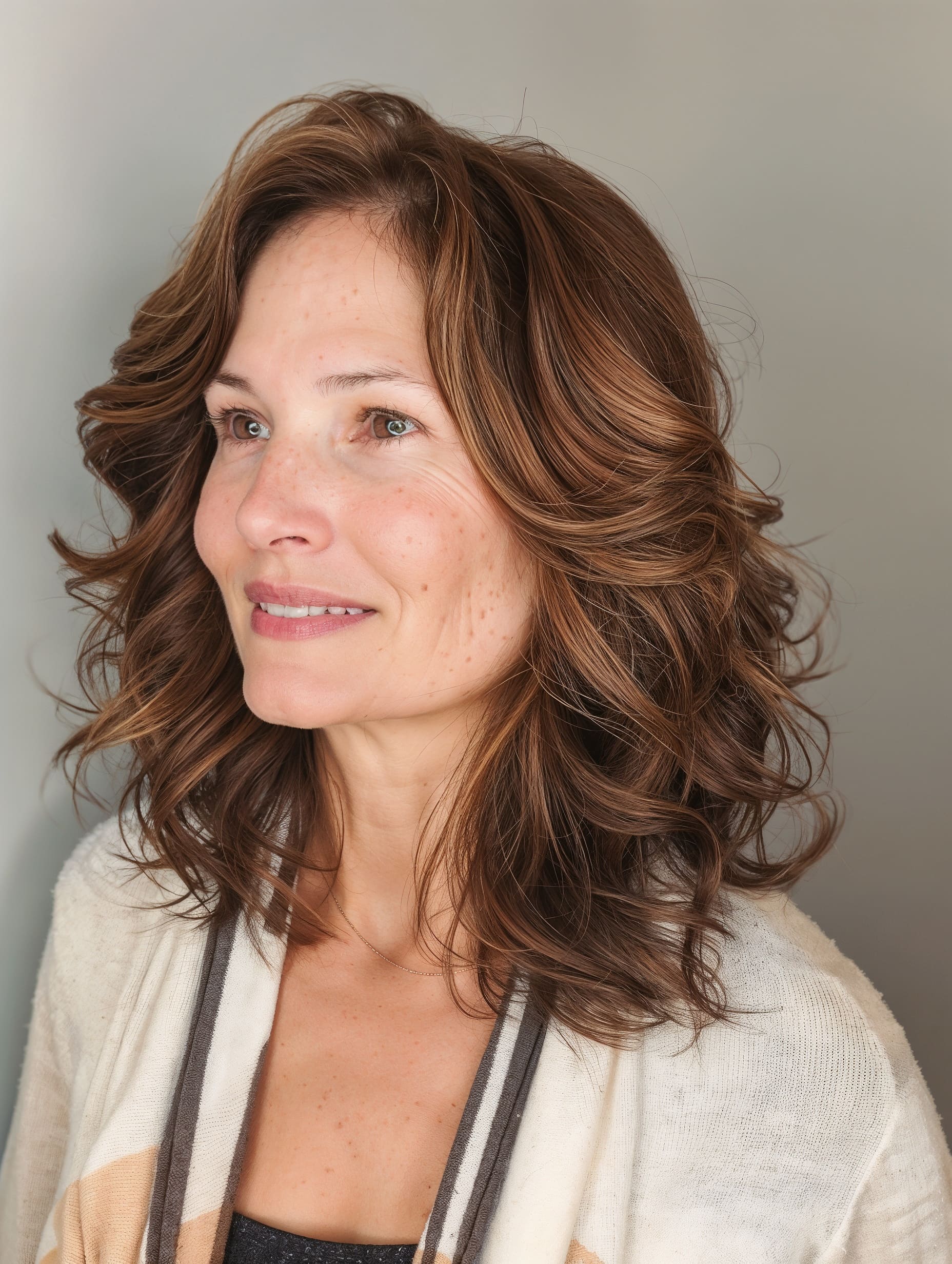 42 Fresh and Elegant Brunette Hair Color Ideas for Women Over 50