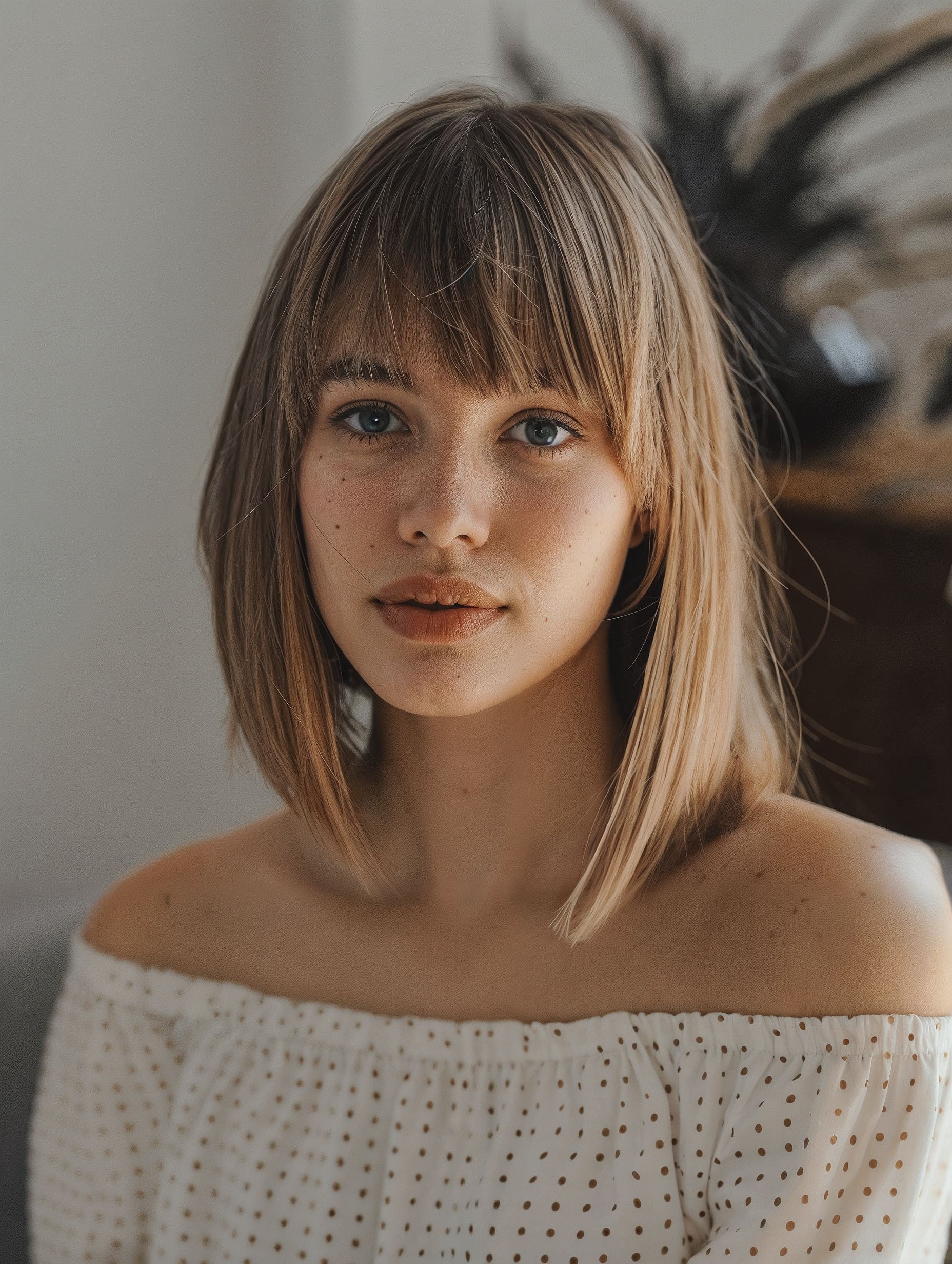 32 Medium-Length Haircuts with Bangs for Every Face Shape