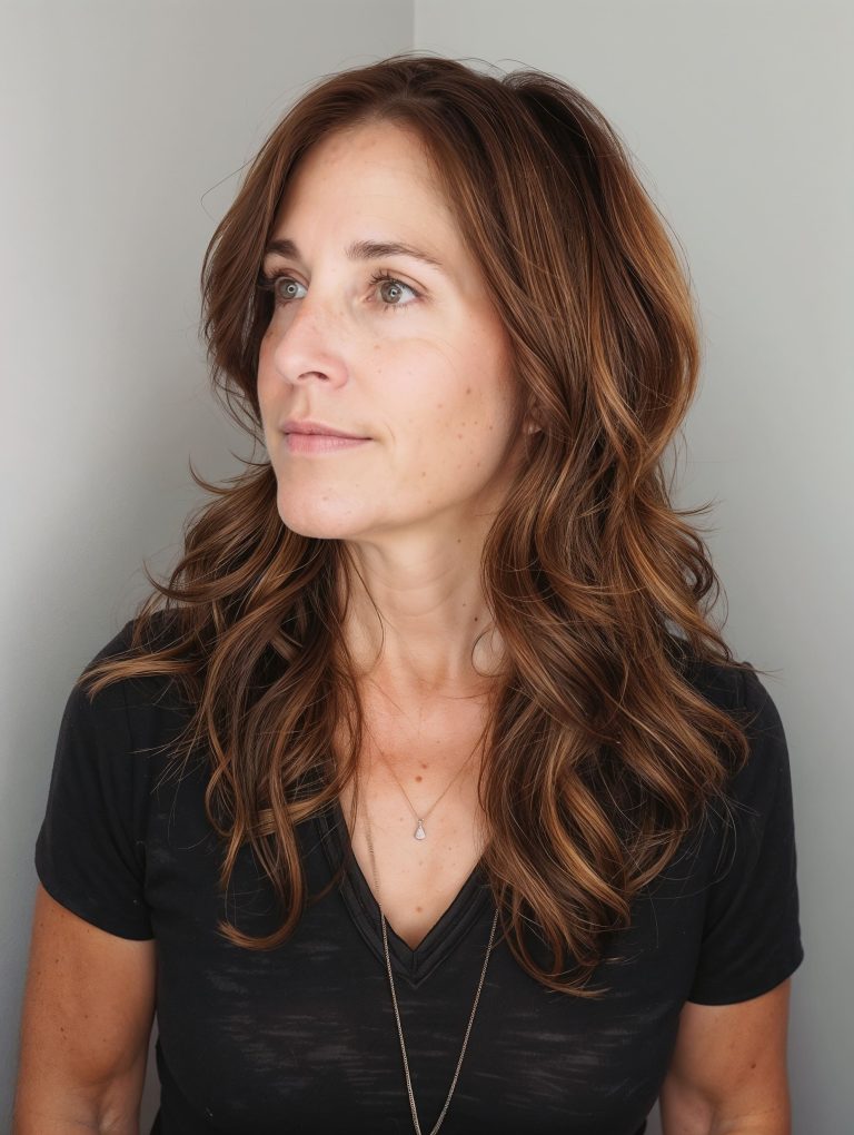 42 Fresh and Elegant Brunette Hair Color Ideas for Women Over 50