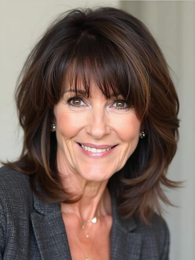 34 Chic Shag Haircuts to Elevate Style for Women Over 50!