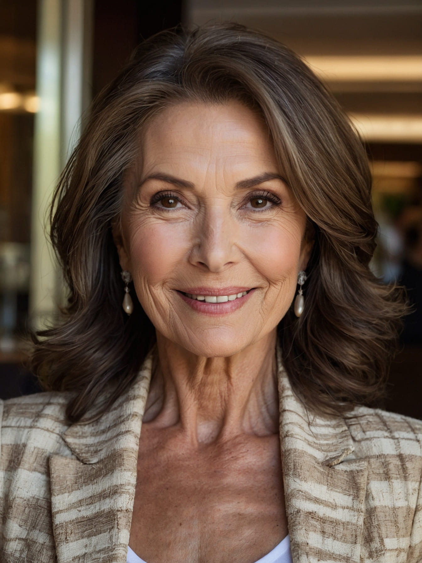 42 Fresh and Elegant Brunette Hair Color Ideas for Women Over 50