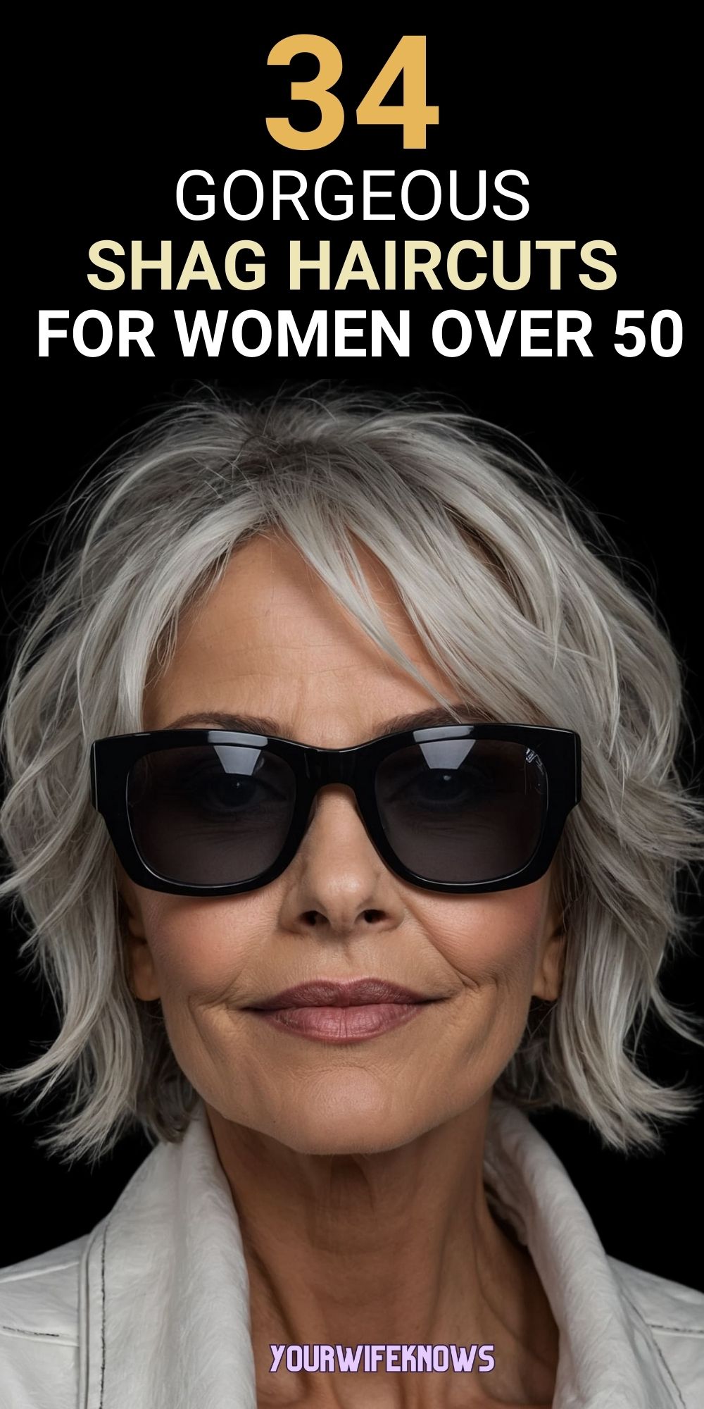 34 Chic Shag Haircuts to Elevate Style for Women Over 50!