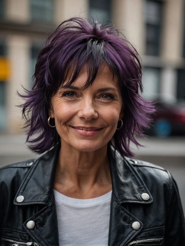 34 Chic Shag Haircuts to Elevate Style for Women Over 50!