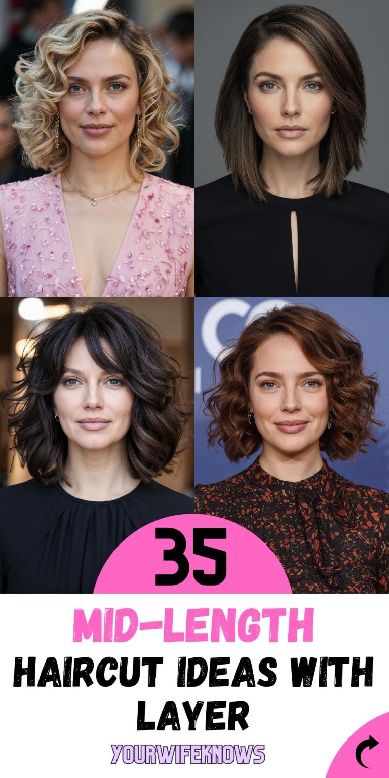 35 Gorgeous Mid-Length Haircuts with Layers You'll Love in 2024