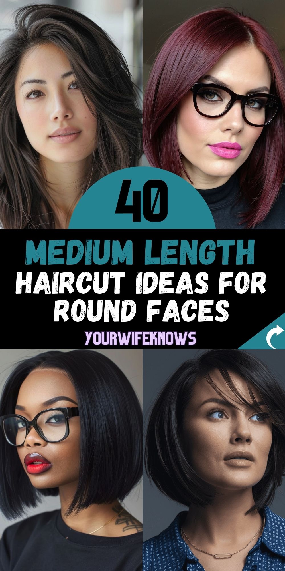 40 Stunning Medium-Length Haircuts for Round Faces You Need to Try