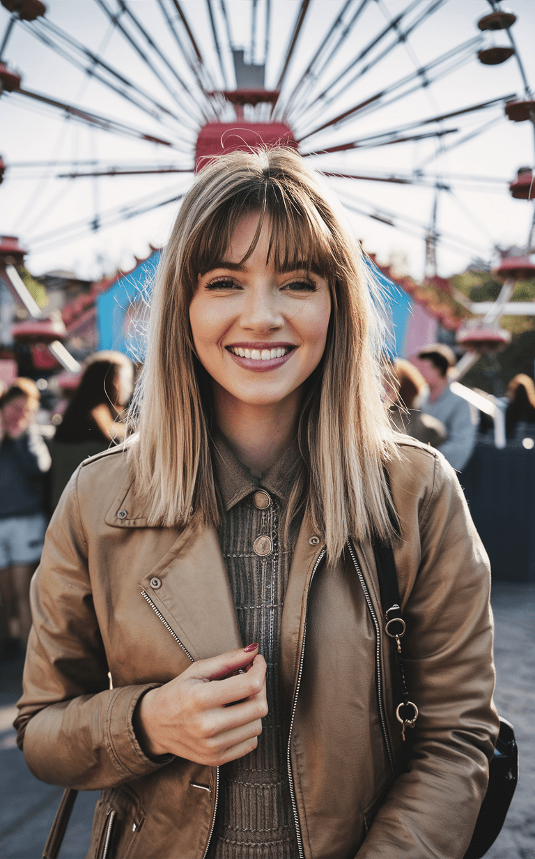 42 Inspiring Mid-Length Haircuts with Bangs for Every Face Shape and Style