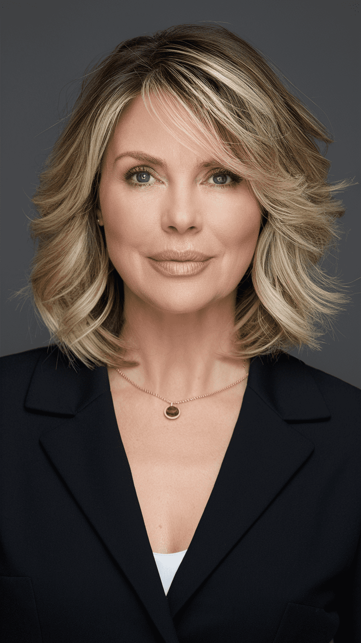 40 Stunning Medium-Length Haircuts for Round Faces You Need to Try
