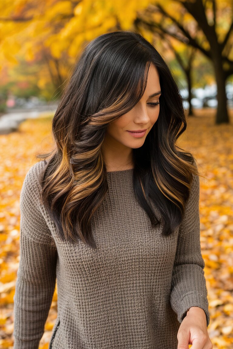 33 Fall Balayage Ideas for Dark Brown Hair That Will Transform Your Look