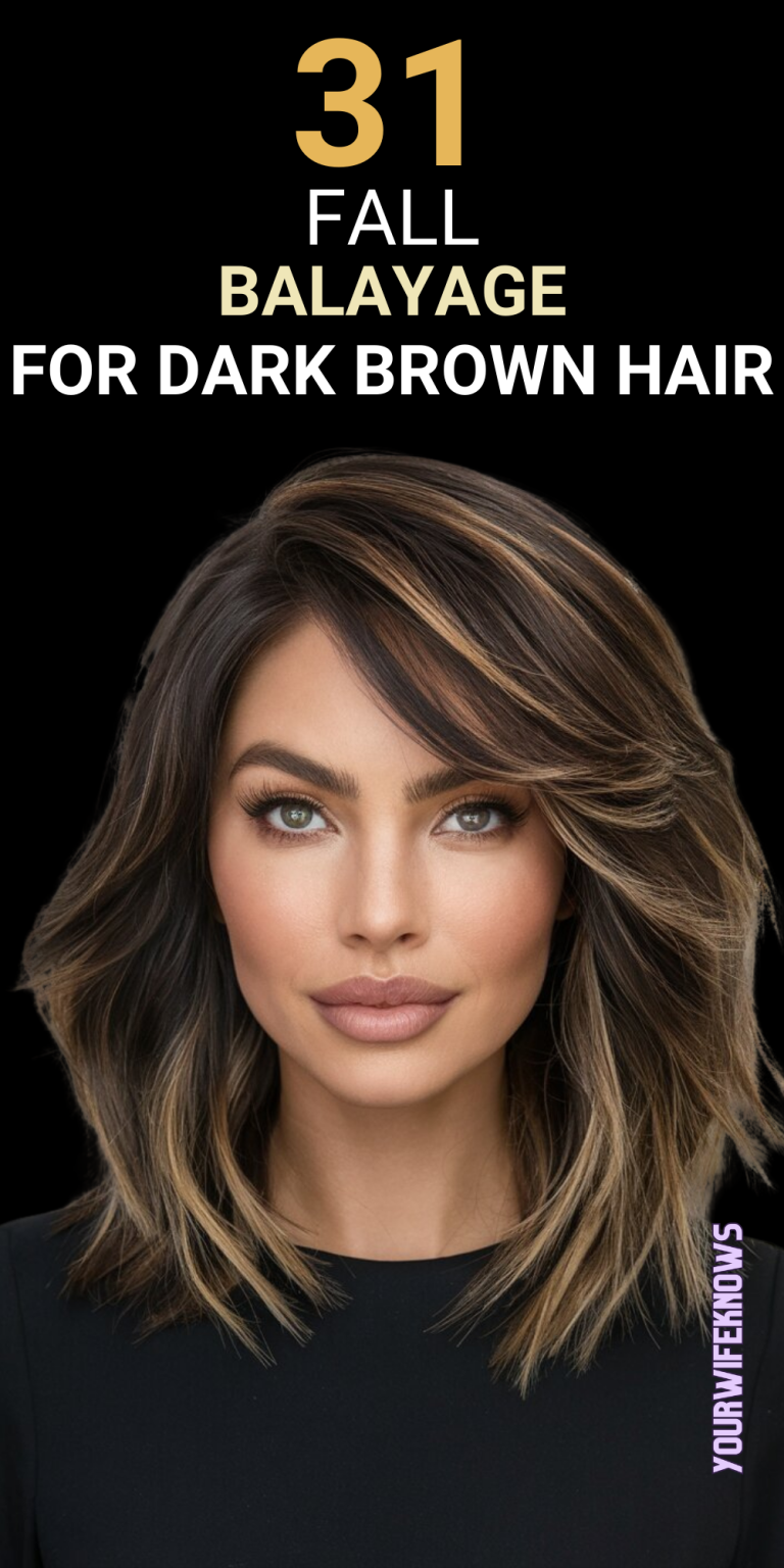 31 Gorgeous Fall Balayage Ideas for Dark Brown Hair
