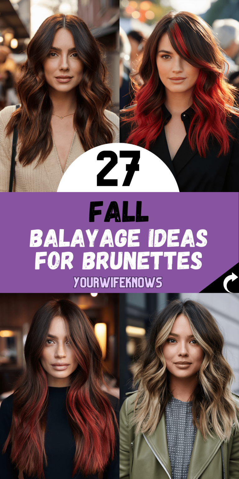 27 Captivating Fall Balayage Ideas for Brunettes