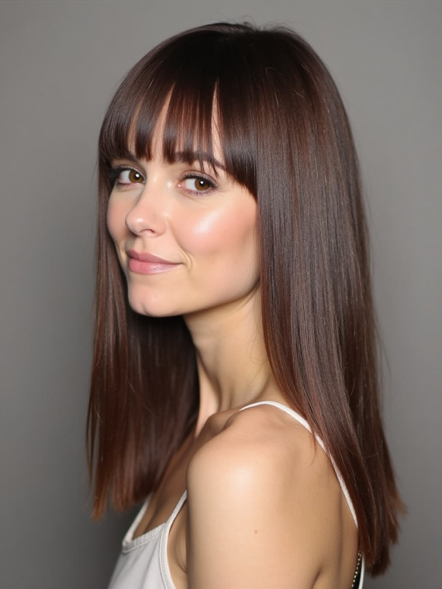 30 Medium-Length Straight Haircuts That You’ll Love to Try Right Now