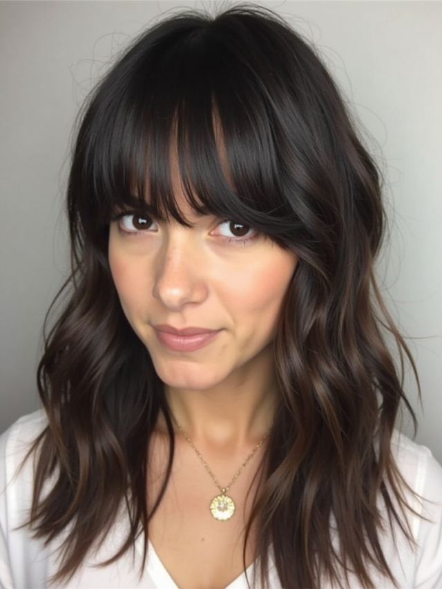 27 Layered Shag Haircuts with Fringe for Every Face Shape
