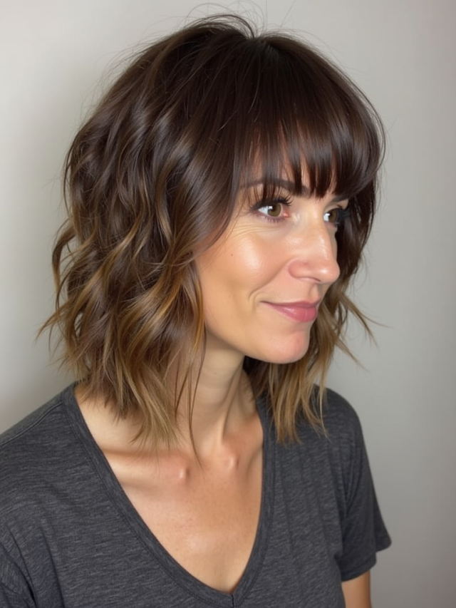 27 Layered Shag Haircuts with Fringe for Every Face Shape
