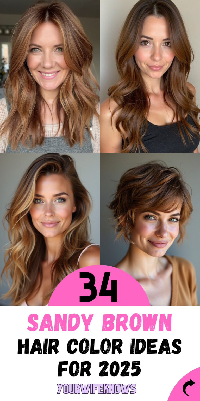 34 Sandy Brown Hair Ideas for Every Style and Season
