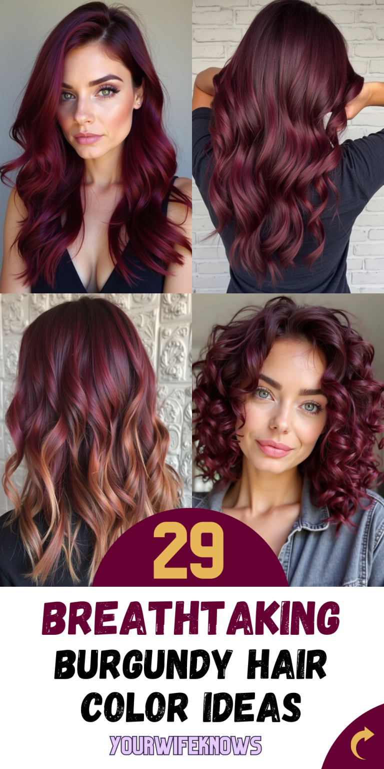 Ready for a Change? 29 Stunning Burgundy Hair Color Inspirations