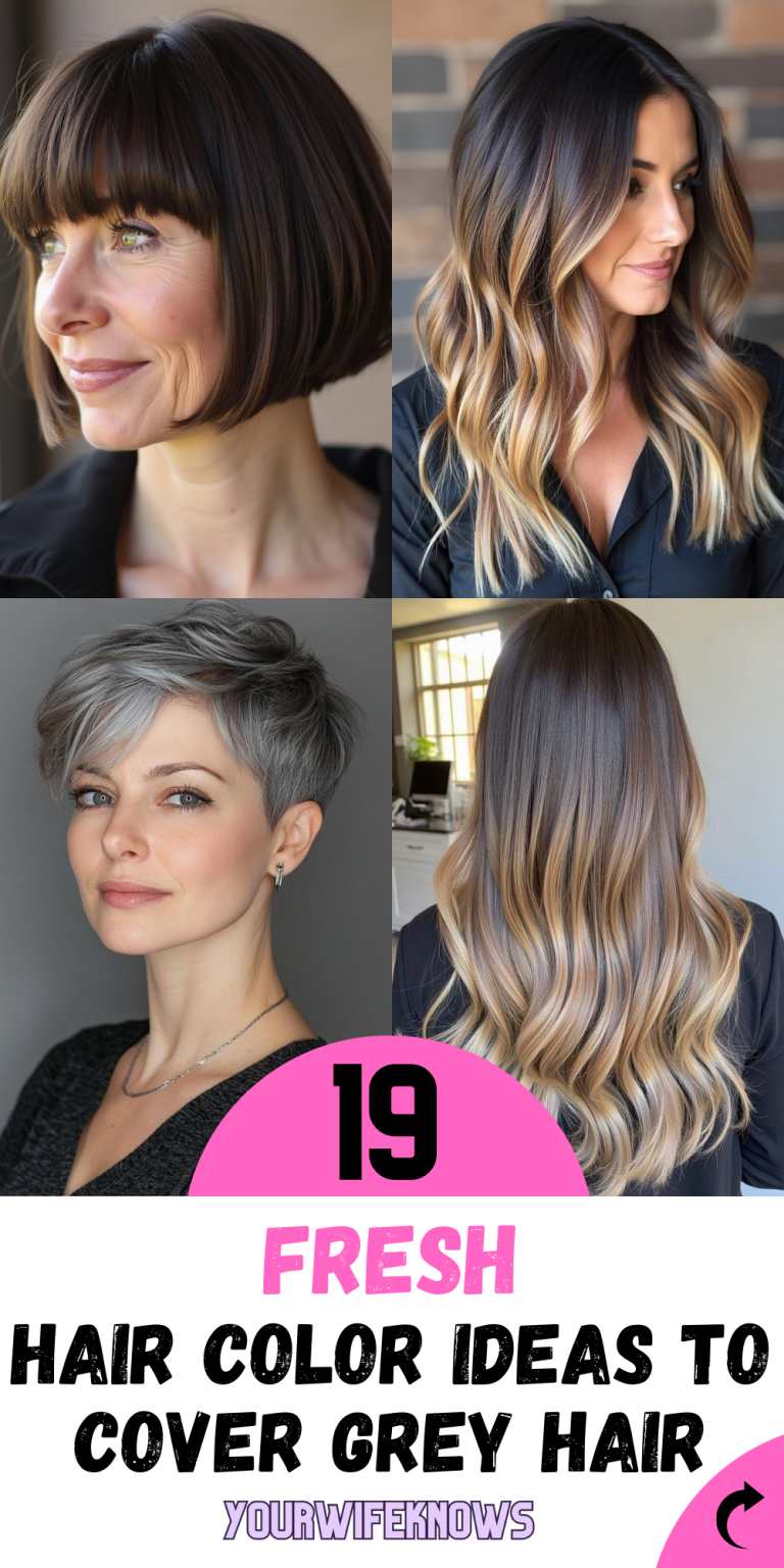 19 Fresh Hair Color Ideas to Cover Grey Hair in 2024