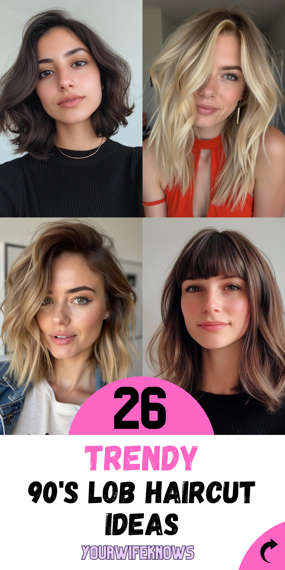 26 Trendy 90s Lob Haircut Ideas You’ll Love in 2024