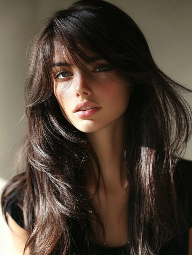 34 Long Layered Hair Ideas with Side Bangs for 2025: Trends, Tips, and ...
